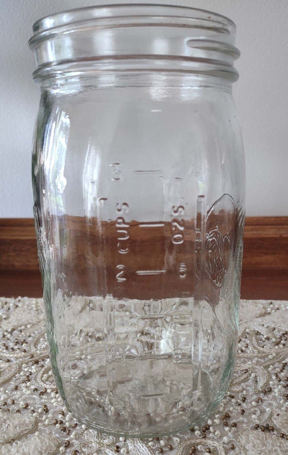 Vth 1 Quart Longlife Wide Mouth Mason Jar Obear-Nester Glass. DIB | eBay