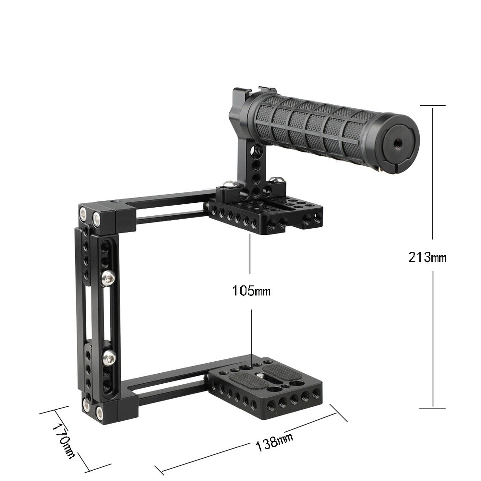 Universal DSLR Camera Cage Rig Adjustable C-frame fr Canon Nikon Sony ...