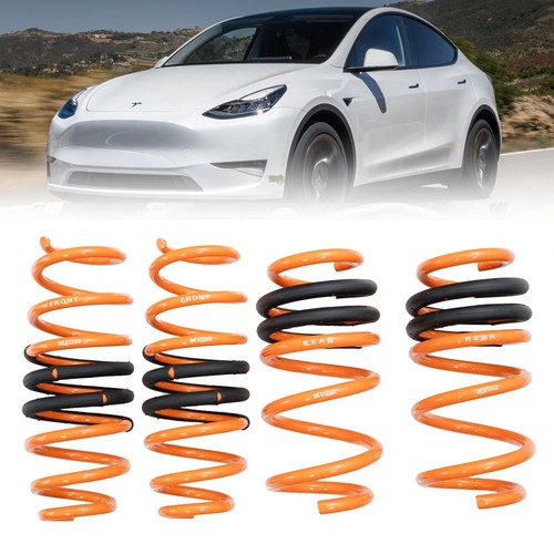 Megan 4PCs Street-Version Orange Lowering Springs Kit For 19+ Tesla ...