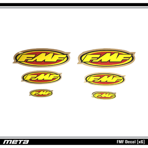 FMF SX MX FRONT FENDER DECAL MOTOCROSS GRAPHICS STICKERS FACTORY 6PCS ...