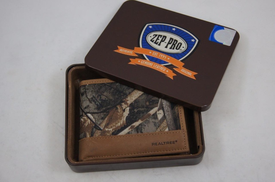 ZEP-PRO Buck DEER Realtree MAX 5 camo mens Bifold Wallet billfold ...