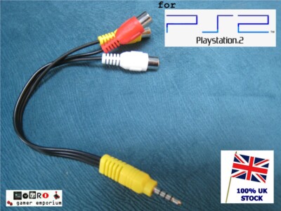 PS2 SONY - Smart TV Composite AV Lead / Cable Adapter - Samsung JVC LG ...
