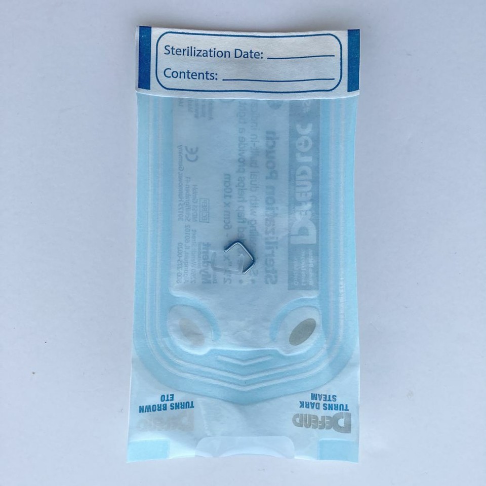 2PCS ALMOST INVISIBLE Bioflex & SMALLEST STEEL 14g SEPTUM Sterilized ...