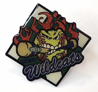 Eagan Wildcats Softball Fastpitch Lapel Pin Glitter & Enamel Minnesota ...