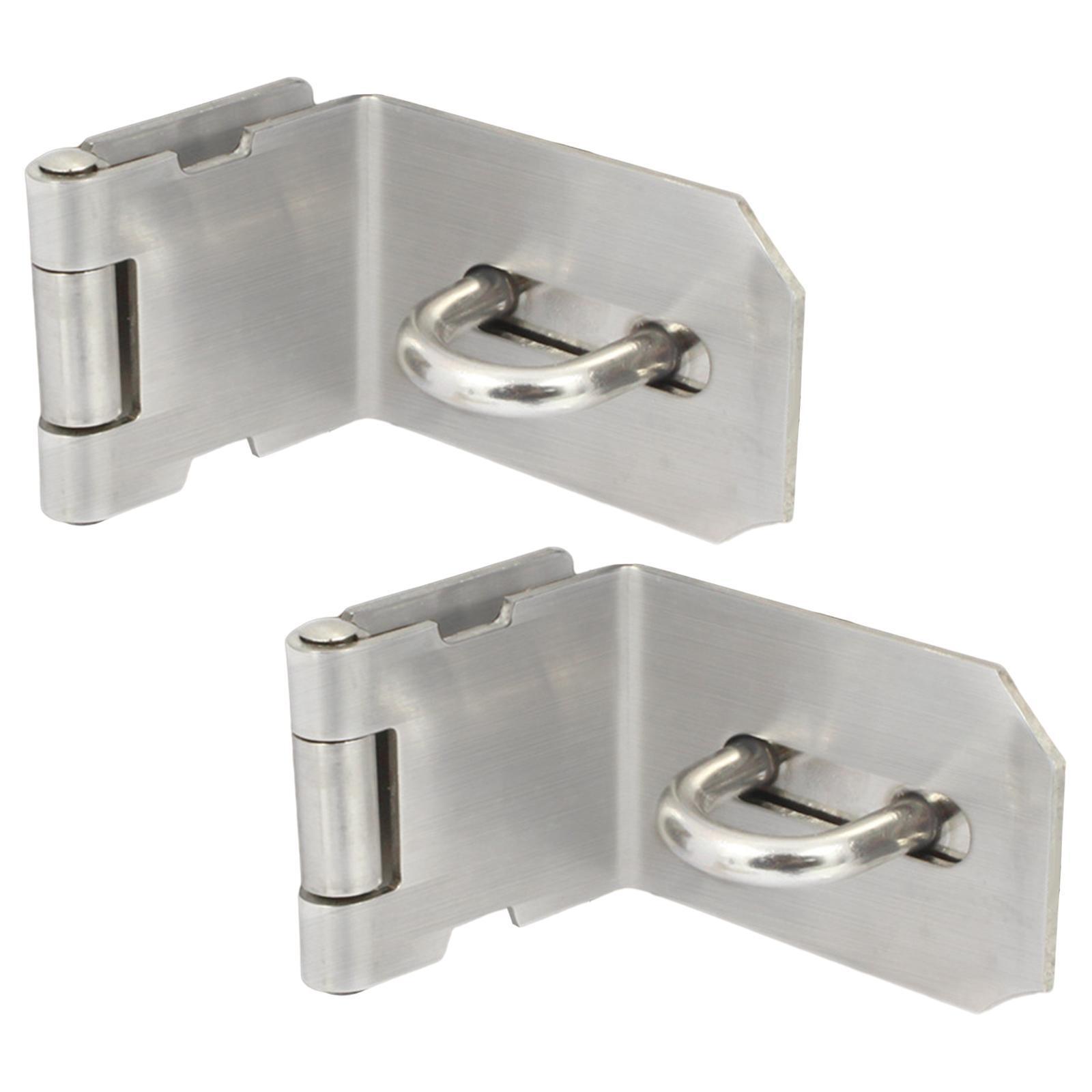 2Pcs Padlock Hasp latches Zinc Alloy Safe Gate Locks for Door Cabinet ...