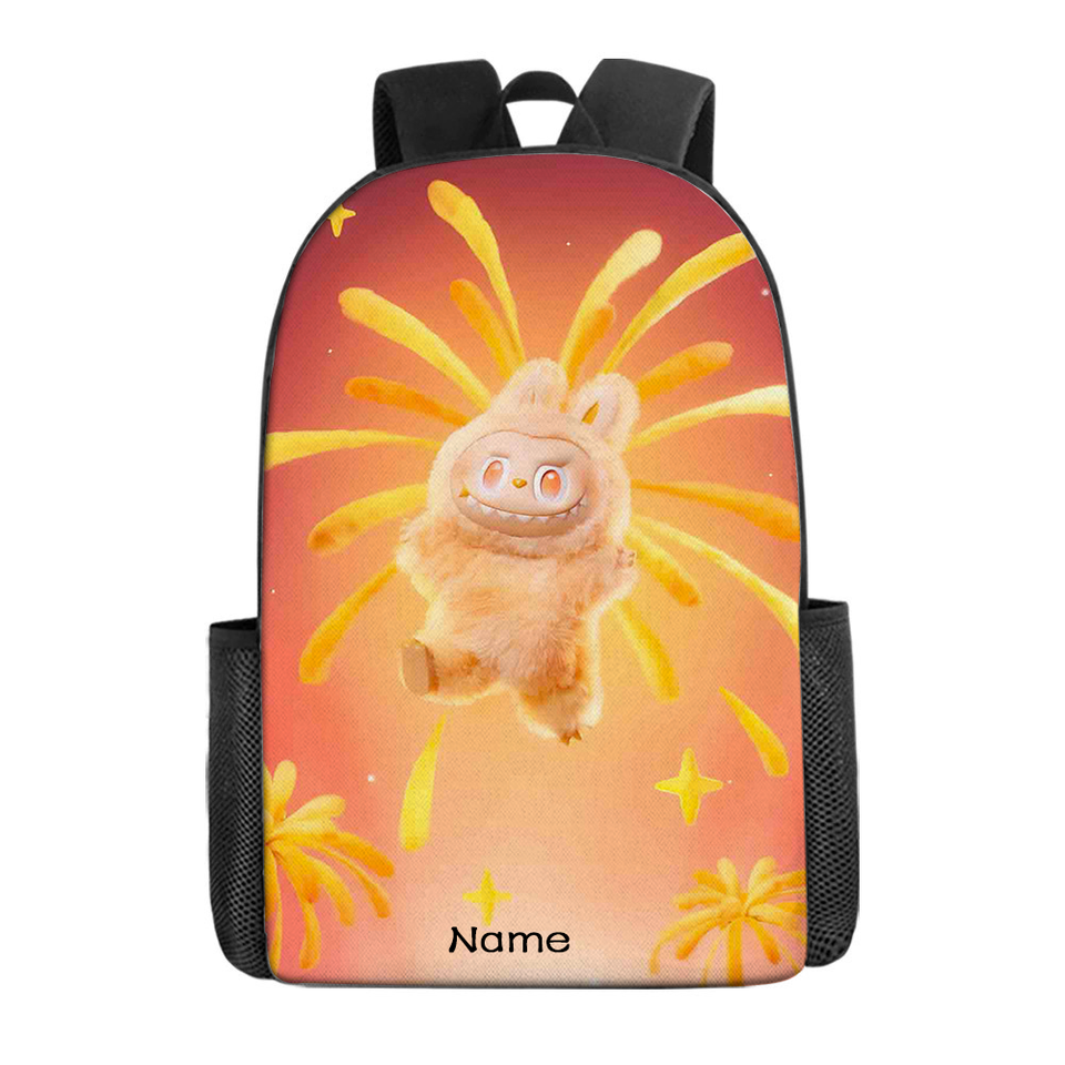 Personalised Kids Backpack Cute Cartoon Labu-bus Custom Name School Bag ...