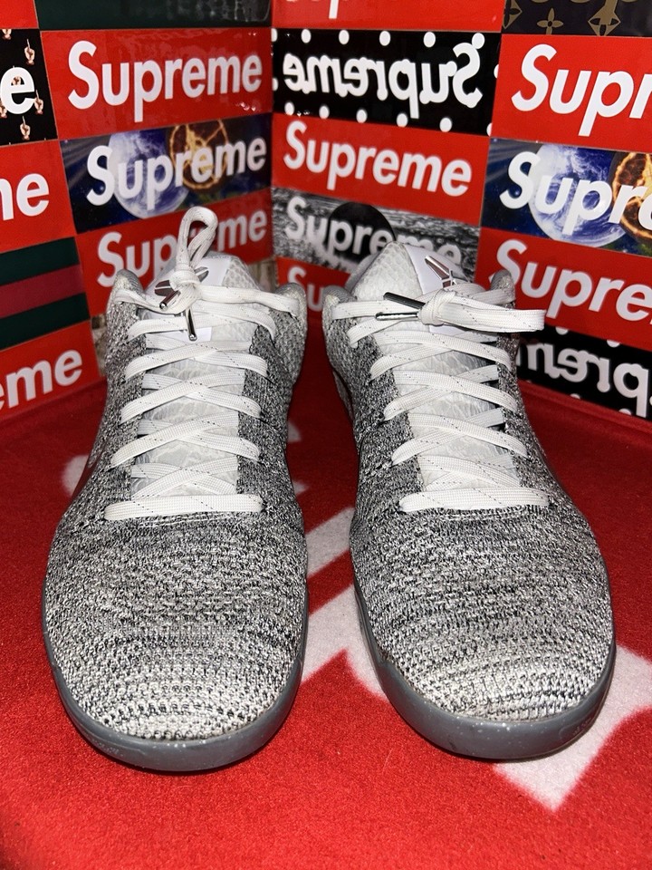 NIKE KOBE 11 ELITE LOW FLYKNIT ‘Silver Surfer’ nikeID 835649-903 size ...