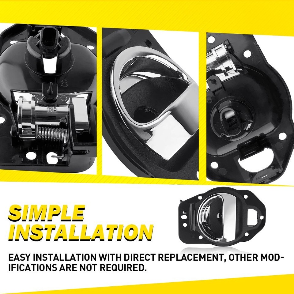 For 2006-2011 Inside HHR Left+Right Door Handle Front or Rear Black ...