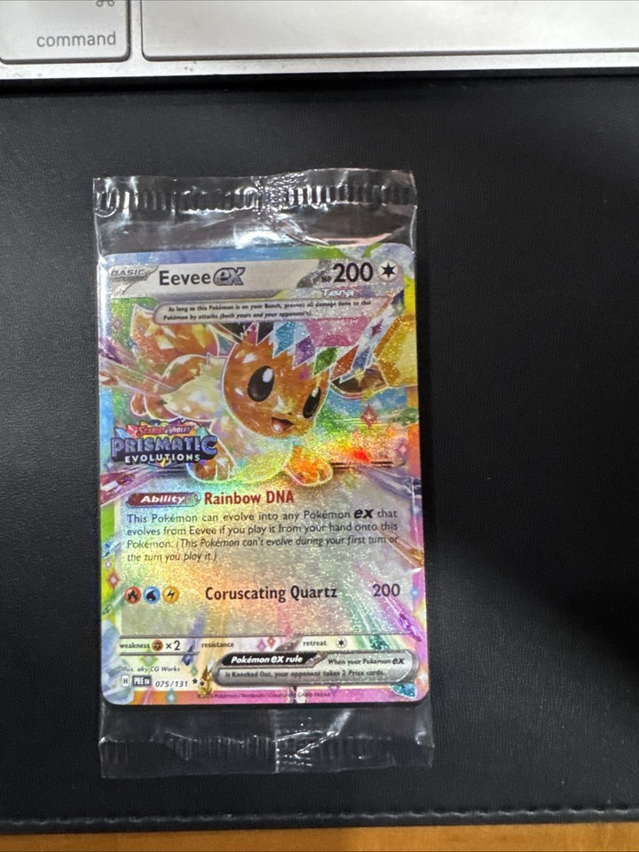 Pokemon Eevee ex 075/131 Stamped Prismatic Evolutions Surprise Box Promo | eBay