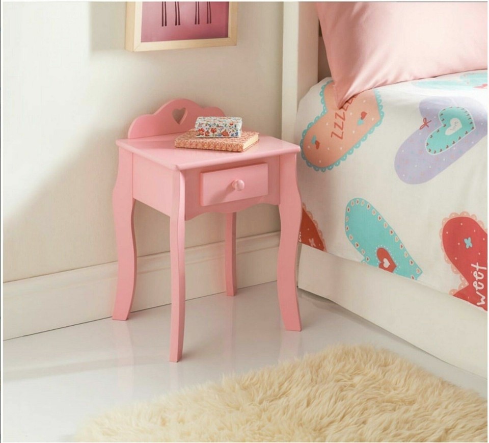 Amelia Dressing Table, Bookcase, Cabinet PINK & White Cute Girls Room ...
