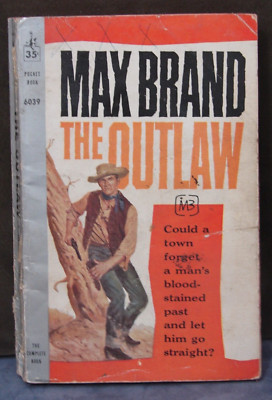 The Outlaw, by Max Brand, Western 1960, Paperback book 5416 | eBay