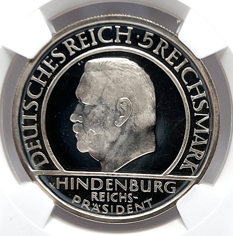 Germany Weimar Republic 1929G 5 Mark CONSTITUTION Thaler NGC PF 67 ...