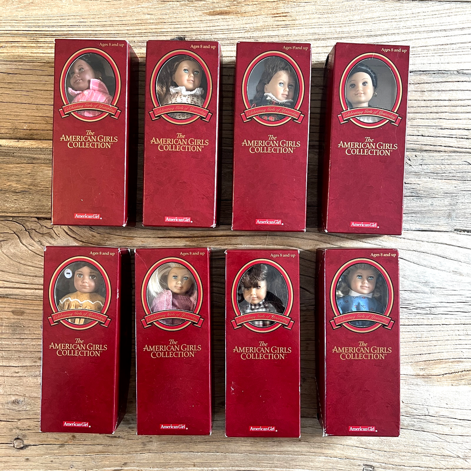 American Girl Mini Doll Collection, Complete Set of 8, Original Boxes ...