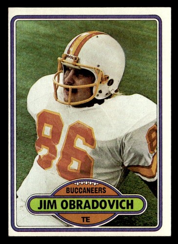 Jim Obradovich 1980 Topps Card #437 Tampa Bay Buccaneers | eBay