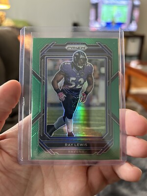 2022 Panini Prizm Ray Lewis #27 Green Prizm Baltimore Ravens | eBay
