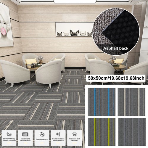 50x50cm/20x20" Squares Carpet Tiles DIY Carpet Floor Tiles Basements ...