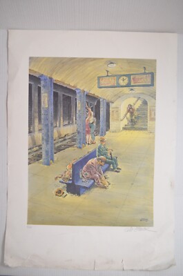“The Late Train” Artist Proof 5/AP Poster Print Signed By Will Eisner ...