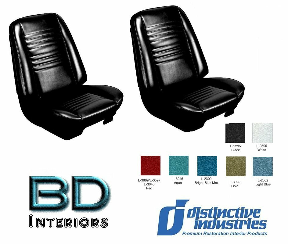 1967 Chevy Chevelle Front Bucket Seat Upholstery By Distinctive Ind ...