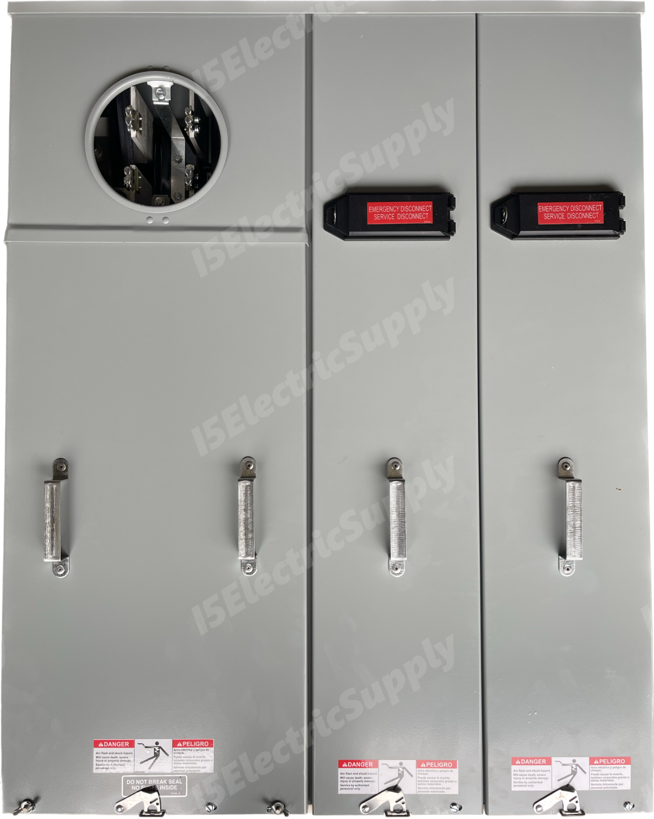 EATON 400 / 320 Amp Meter Combo Base / Socket U4042MCC w/2 200A Main ...