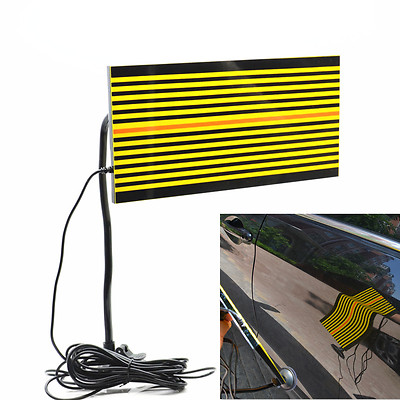 Car Body Black/Yellow Stripe LED Line Board Paintless Dent Reflector ...