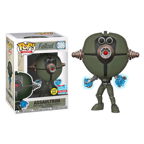 Fallout Assaultron Invader Glow NYCC 2018 Exclusive Pop! Vinyl Figure ...