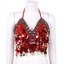Womens Sequin Halter Salsa Belly Dance Bra Tops Party Club Wear Costume ...