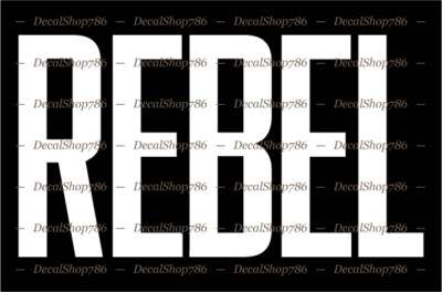 REBEL Fishing Lures -Outdoor Sports- Car/SUV Vinyl Die-Cut Peel N ...