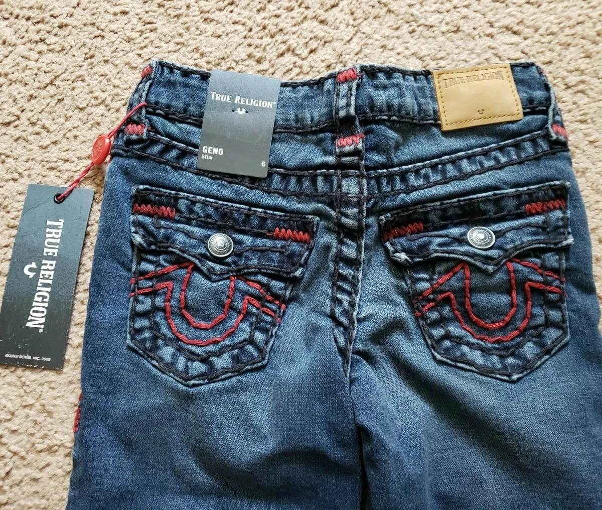 Red True Religion Jeans Boys