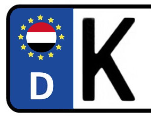2x Kennzeichen Aufkleber Nummernschild JEMEN Sticker | eBay