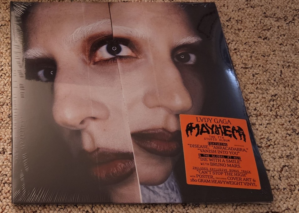 Lady Gaga Signed Mayhem Alternate Exclusive Insert & 180g Black Vinyl ...