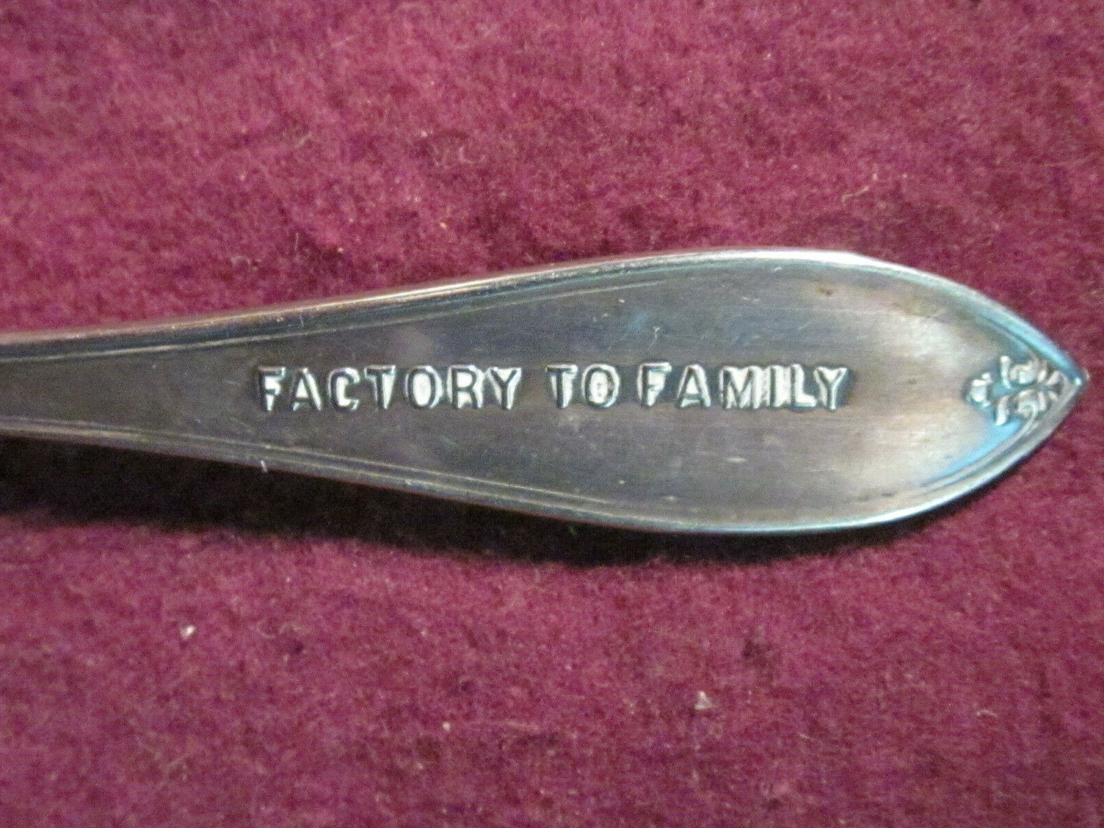 Silverplate Factory To Family Demitasse Spoon 4 1/4" no mono | eBay