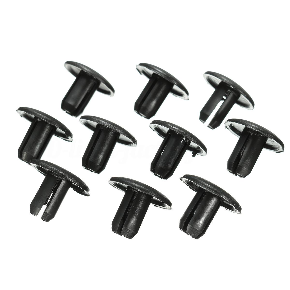 8mm Car Hole Dia Plastic Rivets Fastener Fender Bumper Push Pin Clips ...