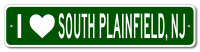 I Love South Plainfield, New Jersey Metal Decor City Limit Sign ...
