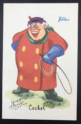 Vintage 1950s Walt Disney Tobler Chocolates Cocher Postcard Pinocchio ...