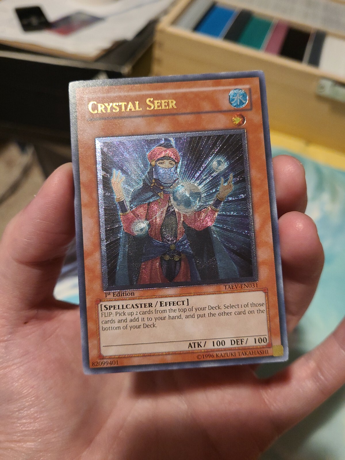 YuGiOh Crystal Seer TAEV-EN031 - Ultimate Rare - 1st Edition Near Mint ...