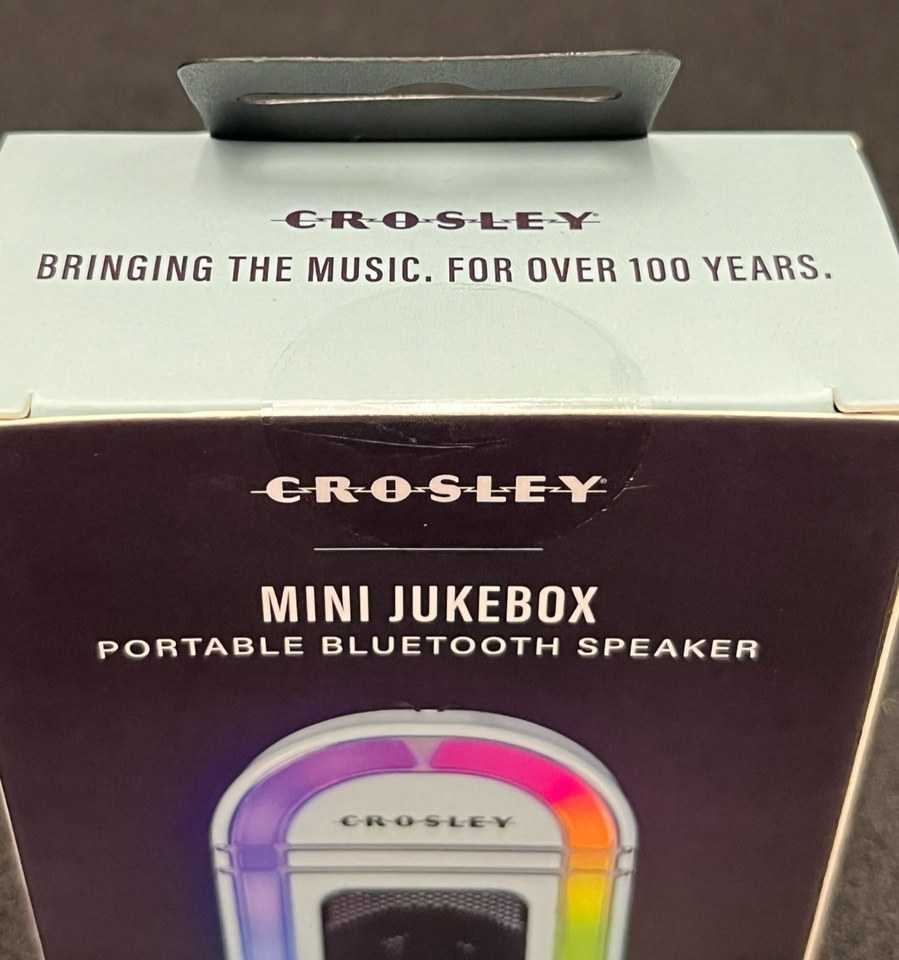 NEW Crosley CR3046A-AB Mini Jukebox Portable Bluetooth Speaker Blue ...