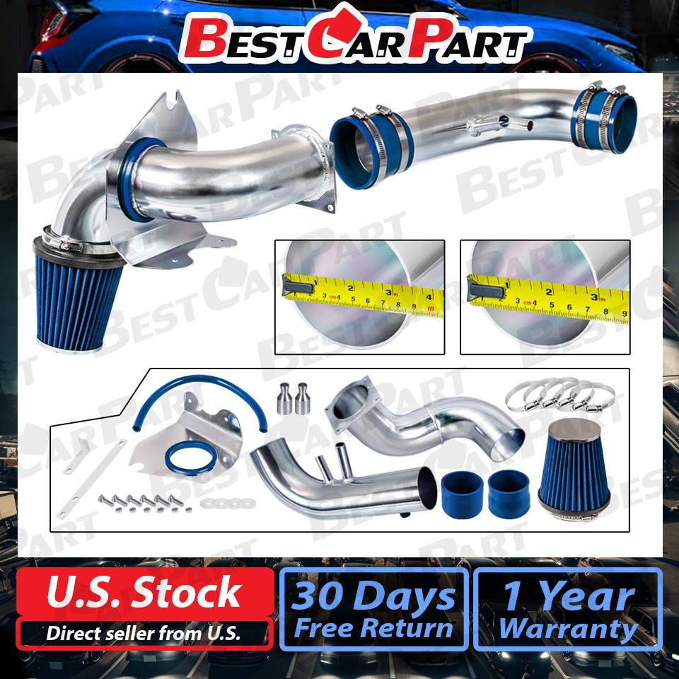 BCP BLUE 96-04 FD Mustang 4.6 V8 Cold Air Intake Racing System +Air ...