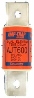 Mersen AJT600 AJT600N 600Amp (600A) AJT 600V Time-Delay Fuse (Pack of 1 ...