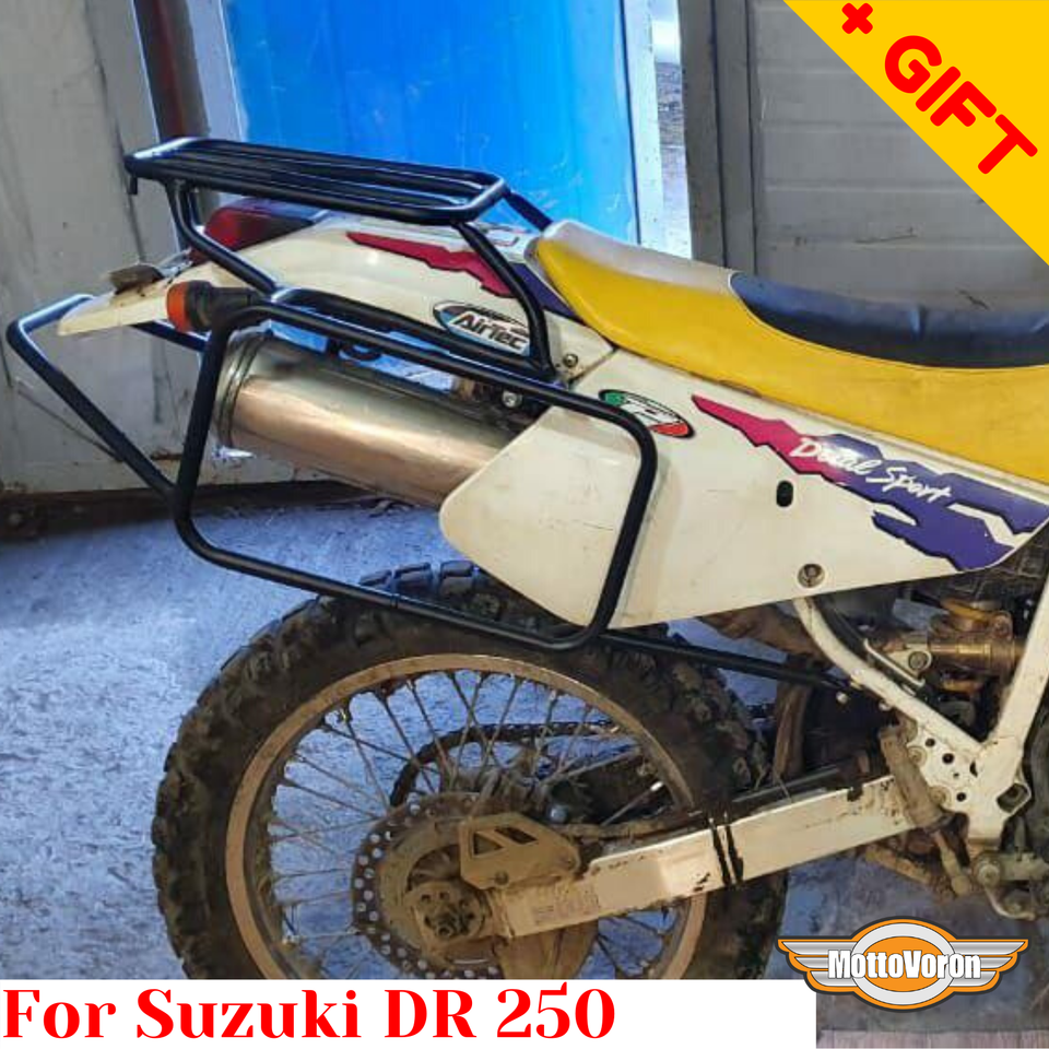 For Suzuki DR 250 rack luggage system DR250 side carrier for cases or ...