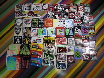 vtg 1980s Vision skateboard sticker - Duane Peters Hunns Punk VSW logos ...
