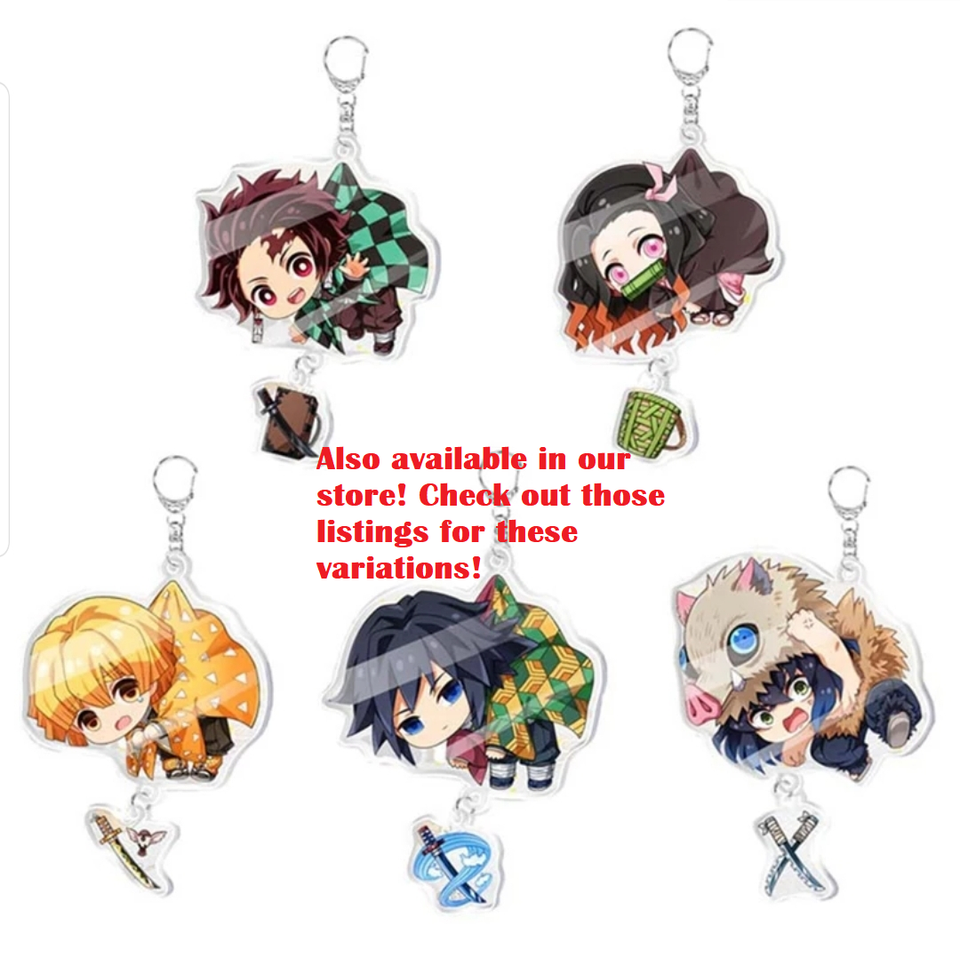 Demon Slayer Kimetsu no Yaiba ZENITSU Anime Chibi Mascot Acrylic ...