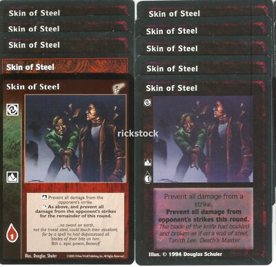 Skin of Steel x10 KMW VTES Jyhad Lot A VTES Jyhad | eBay