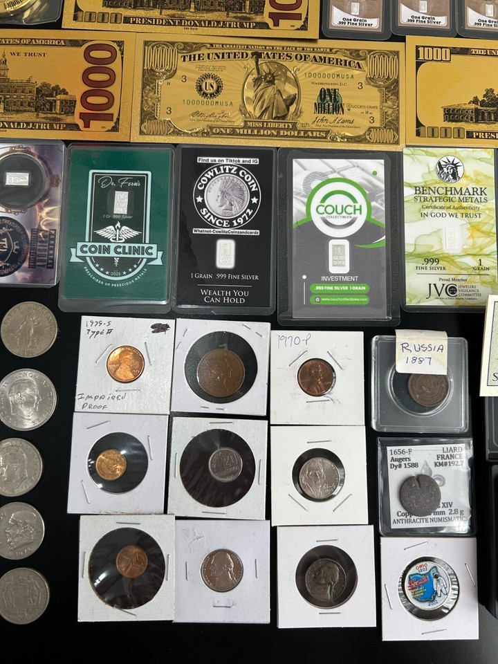 HUGE US & FOREIGN COIN COLLECTION BULLION LOT Gold SILVER 45 PLUS Coins ...