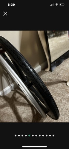 Ki Mobility Catalyst 5VX Ultralight 17”x18” Folding Wheelchair W/24”x 1 ...