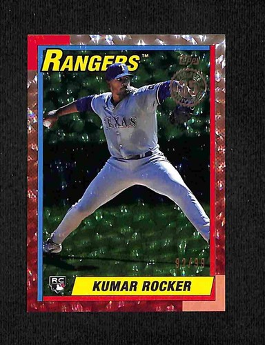 2025 Topps Series 2 Kumar Rocker /99 - 1990 Baseball #90B2-40 Texas ...