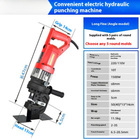 Portable Electric Hydraulic Punching Machine Channel Steel Opening ...