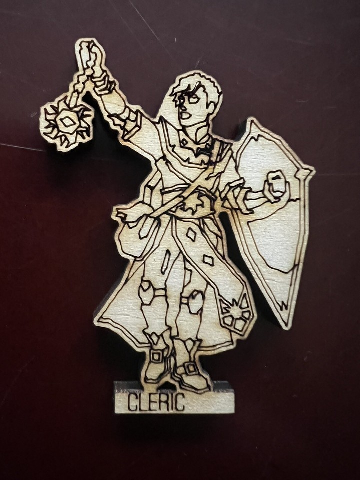 Miniatures Dungeons & Dragons Lot - All 14 Classes 5e Laser Cut Wood 1 ...