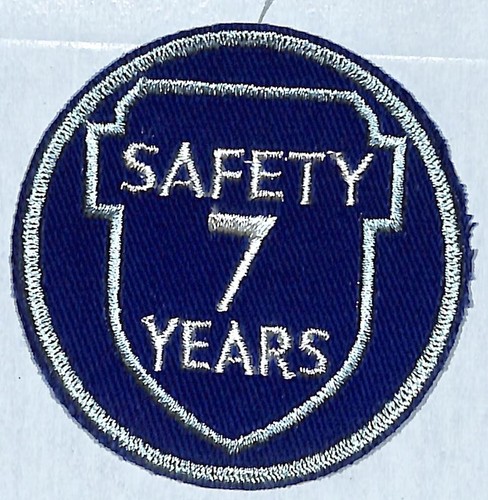 Greyhound Bus Driver Safety "Safety 7 Years" Embroidered Patch 2 3/4 ...