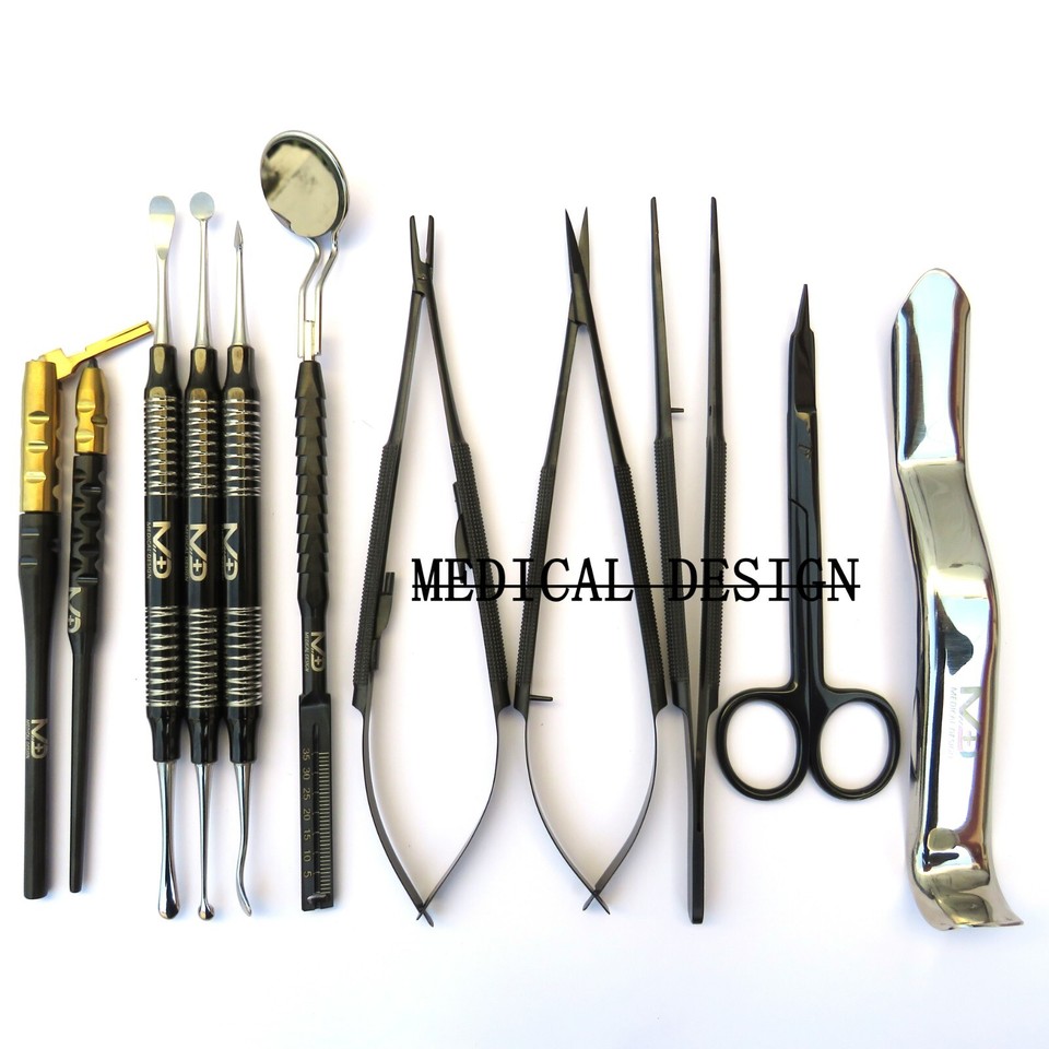 Micro Periodontal Oral Surgery Kit Periosteal Set Dental Mucogingival ...