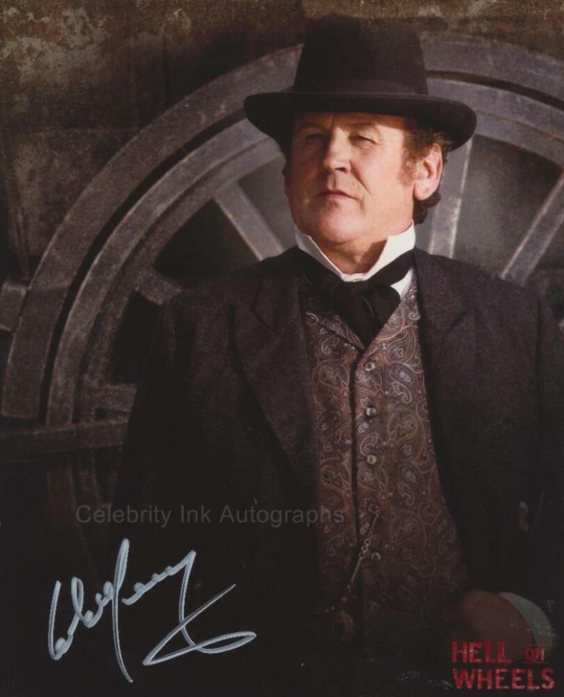 COLM MEANEY as Thomas "Doc" Durant - Hell On Wheels GENUINE SIGNED ...